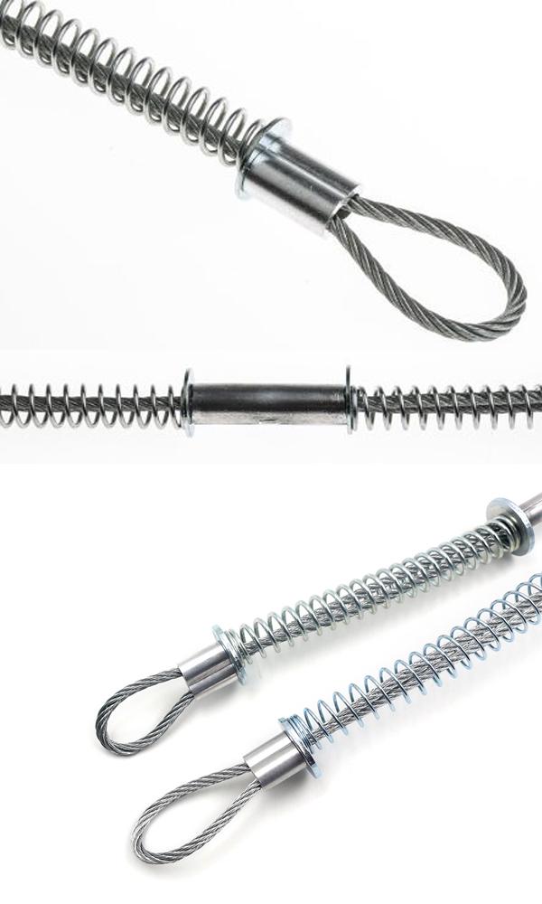 1/4'' 3/8'' Whip Check Cable , Galvanized Carbon Steel Hose Safety Cable