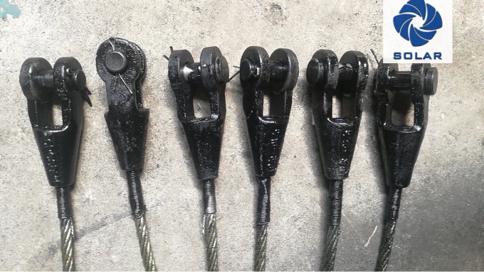 Galvanized Wire Lifting Slings End With Open Spelter Socket - Open ...