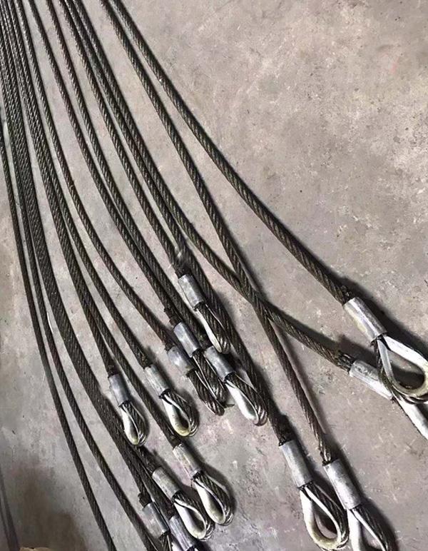 Mechanically Spliced Heavy Duty Lifting Slings With Both Ends Aluminum Ferrules
