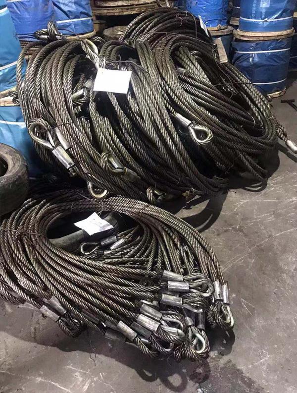 Mechanically Spliced Heavy Duty Lifting Slings With Both Ends Aluminum Ferrules