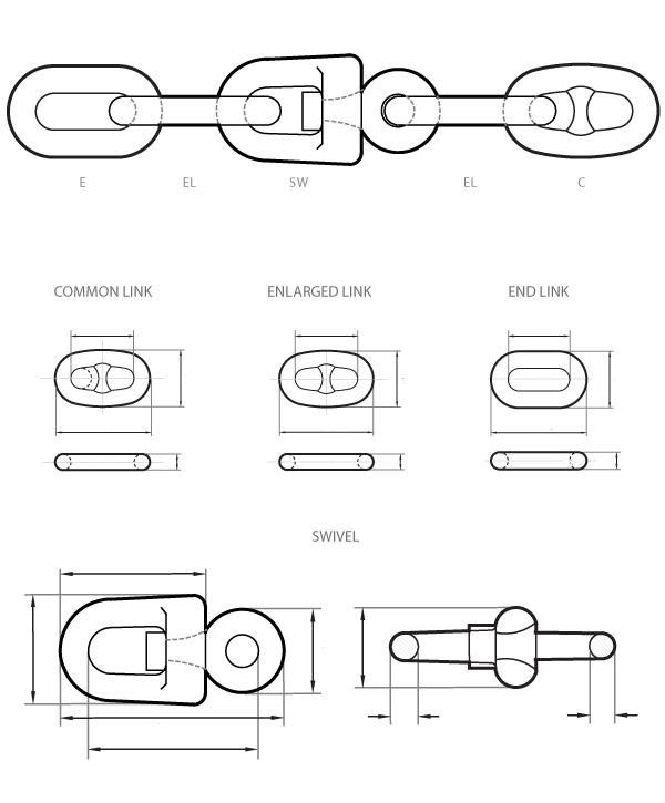 162mm Marine Anchor Chain