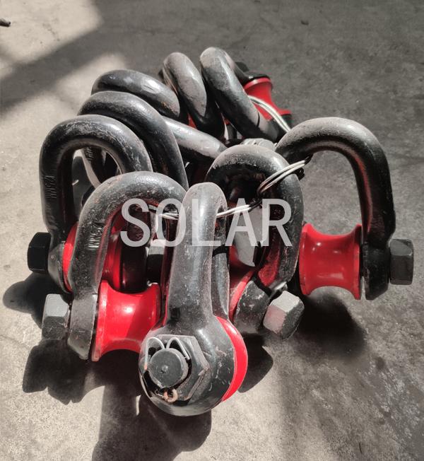 Steel / Stainless Lifting And Rigging Hardware Roller Shackle Pulley