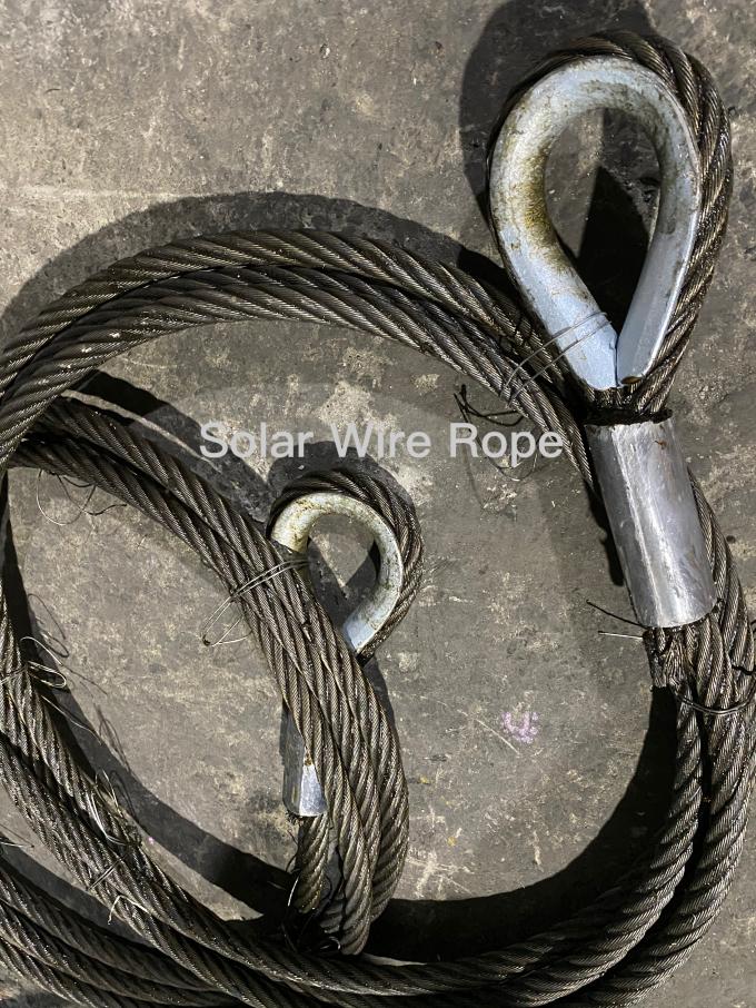 Thimble Eye Spliced 18x19+IWS Steel Wire Rope Sling