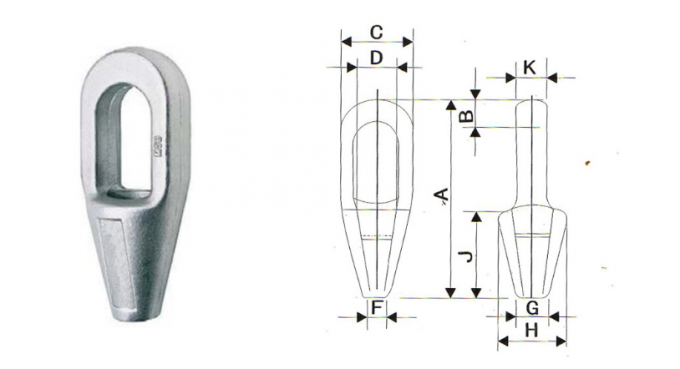 100mm Wire Rope Fittings