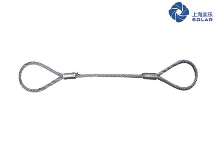 flemish eye with steel sleeve and hard thimble wire rope sling