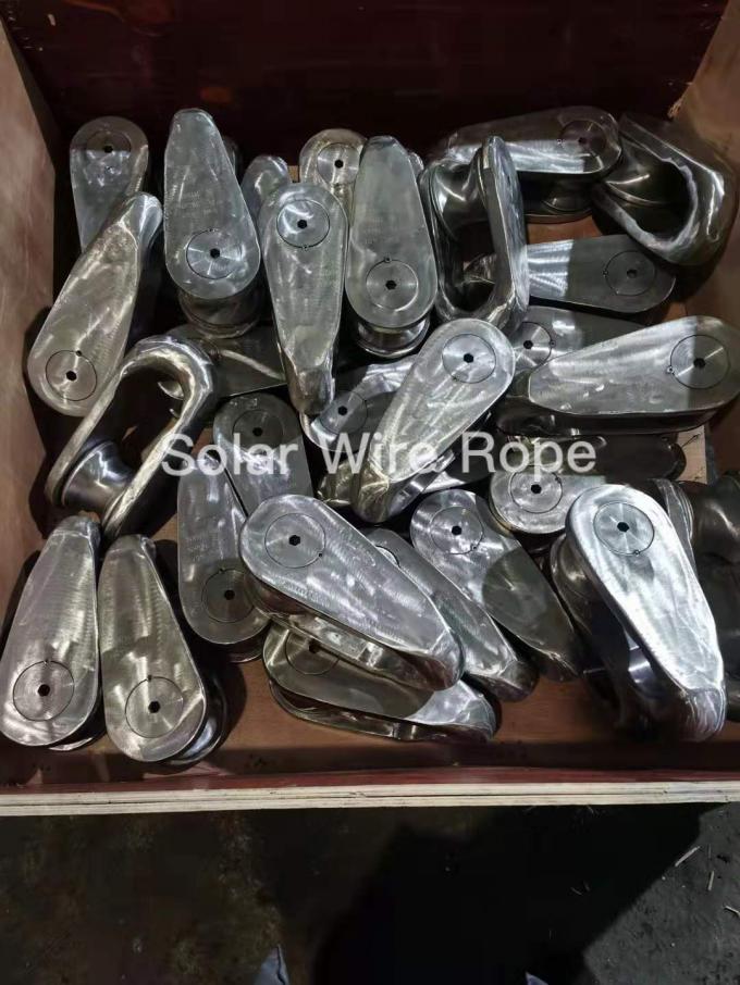 Forged Mandal Fairlead Shackle , Galvanized Steel Tonsberg Mooring Link