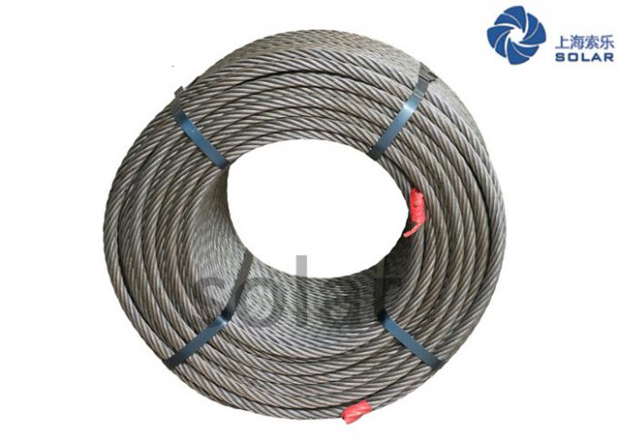 EIPS IWRC-6X37 Bright Wire Rope , Galvanized Wire Rope With Superior Strength