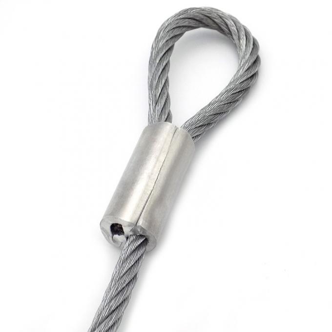 Solar Loop Ends Galvanized Steel 4 Mm Wire Rope Sling