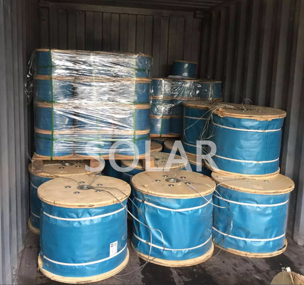 4/3" 220m 1960Mpa 100Mt Galvanized Crane Steel Wire Rope